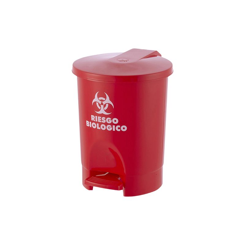Papelera redonda 25 Litros de pedal peletizada Roja Colplast - El ... Papelera redonda 25 Litros de pedal peletizada Roja Colplast - El ...